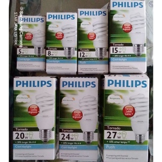 Jual Lampu Philips Tornado/Lampu Philips Spiral 5W 8W 12W 15W 20W24W 27W | Shopee Indonesia