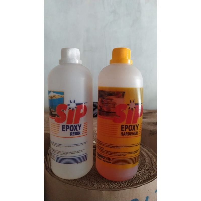 Jual Lem Epoxy Sip 1 Set Ukuran 1 kg besar free Bubble Wrap | Shopee ...
