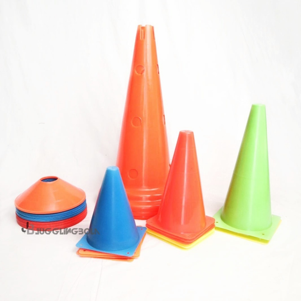 Jual Cone Kerucut Olahraga Sepak Bola Futsal Cones Latihan Marker ...