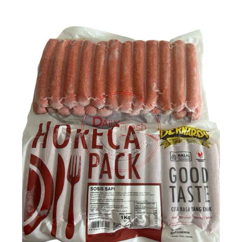 Jual BERNARDI SOSIS SAPI JUMBO BV 1KG HORECA PACK | Shopee Indonesia