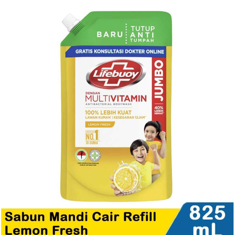 Jual LIFEBUOY Body Wash Lemon Fresh 825ml | Shopee Indonesia