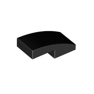 Jual Lego Black Part 11477 Slope, Curved 2 x 1 | Shopee Indonesia