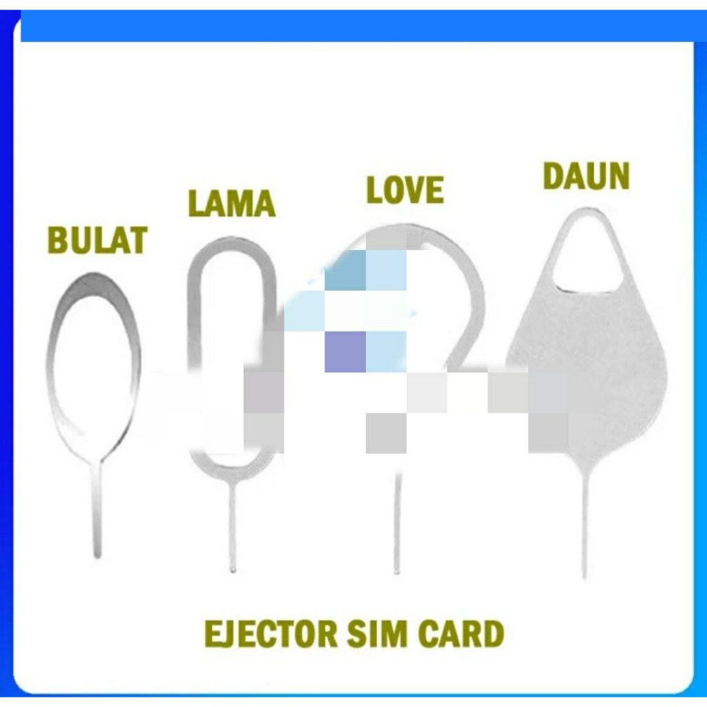 Jual Pembuka Kartu sim card ejector jarum tusuk HP varian bentuk satuan ...