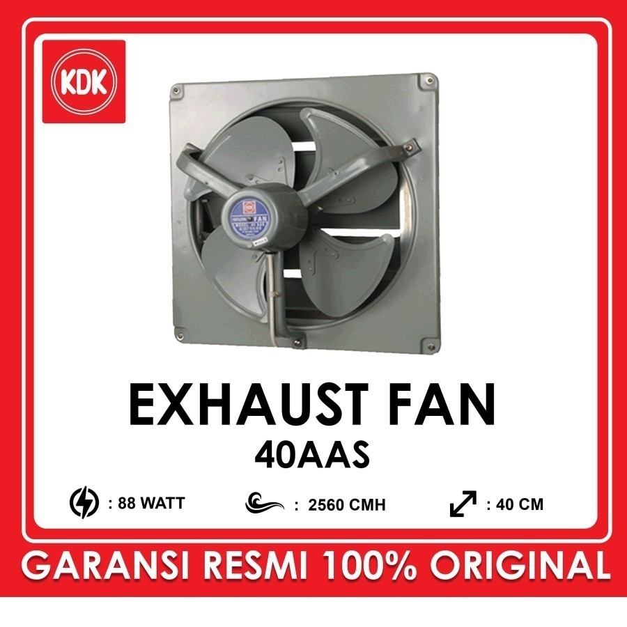 Jual KDK 40 AAS Industrial Exhaust Fan Dinding 40AAS 40-AAS 16 Inch ...