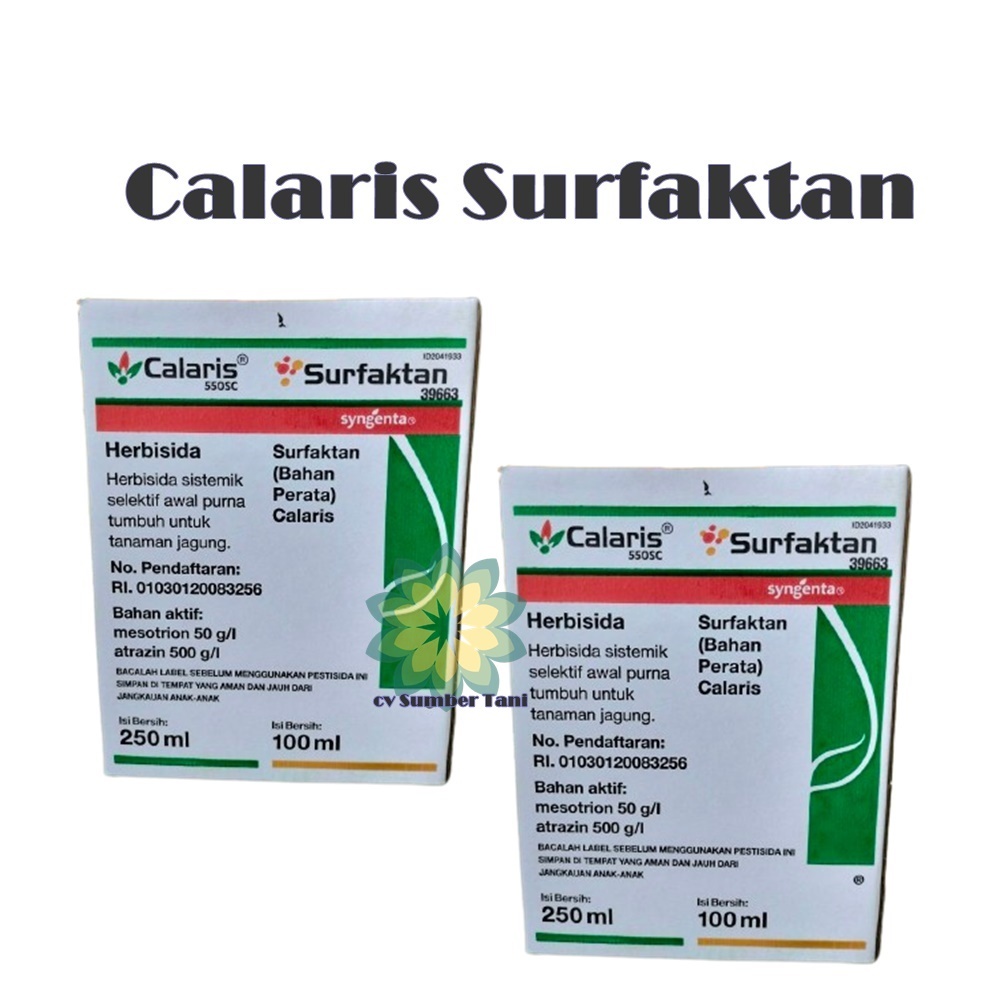 Jual Herbisida Paket Hemat Calaris Surfaktan 250Ml dan 100Ml | Shopee ...