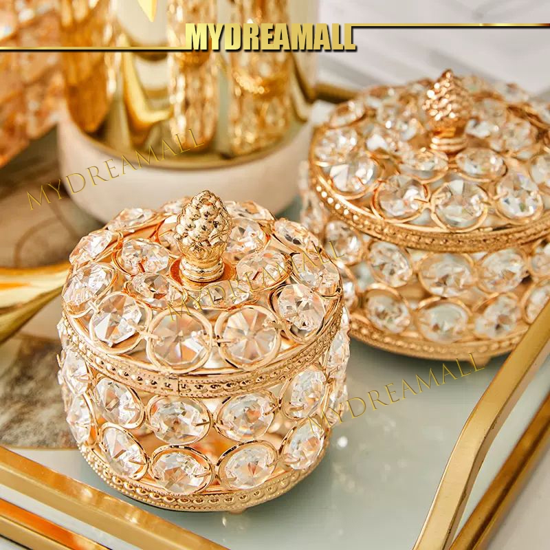 Jual 【Termurah-COD】Kosmetik Kristal Mewah / Kotak Penyimpanan Perhiasan ...