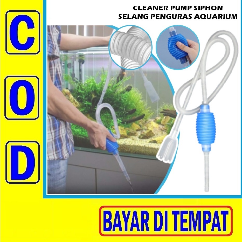 Jual (66i) CLEANER PUMP AQUARIUM Alat Penguras Air Aquarium / Cleaner ...
