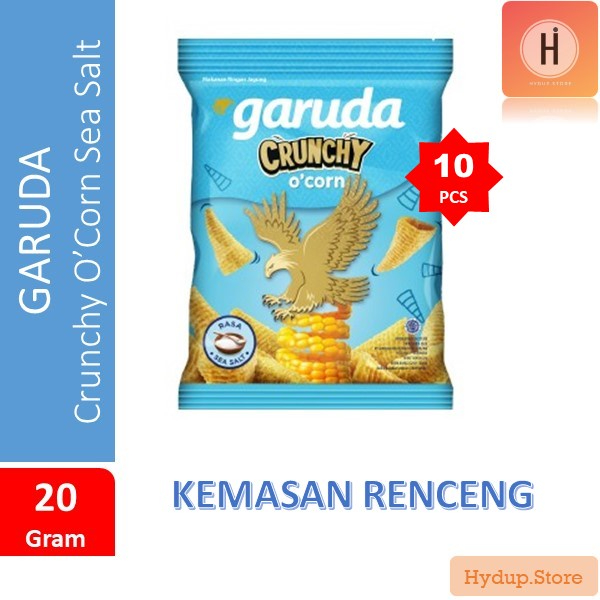 Jual Garuda Snack Crunchy O'Corn Rasa Sea Salt Renceng isi 10 Kemasan ...