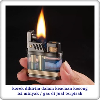 Jual Korek Batu Api Minyak Oil Tank Transparan Jadul Api Biasa 1944 ...