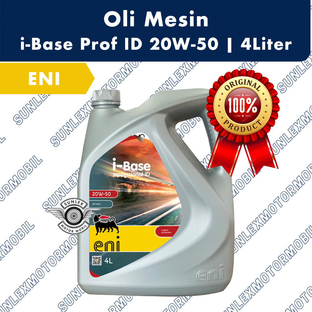Jual Oli Mesin Mobil Eni Agip i-Base Profesional ID 20W-50 4L ibase ...