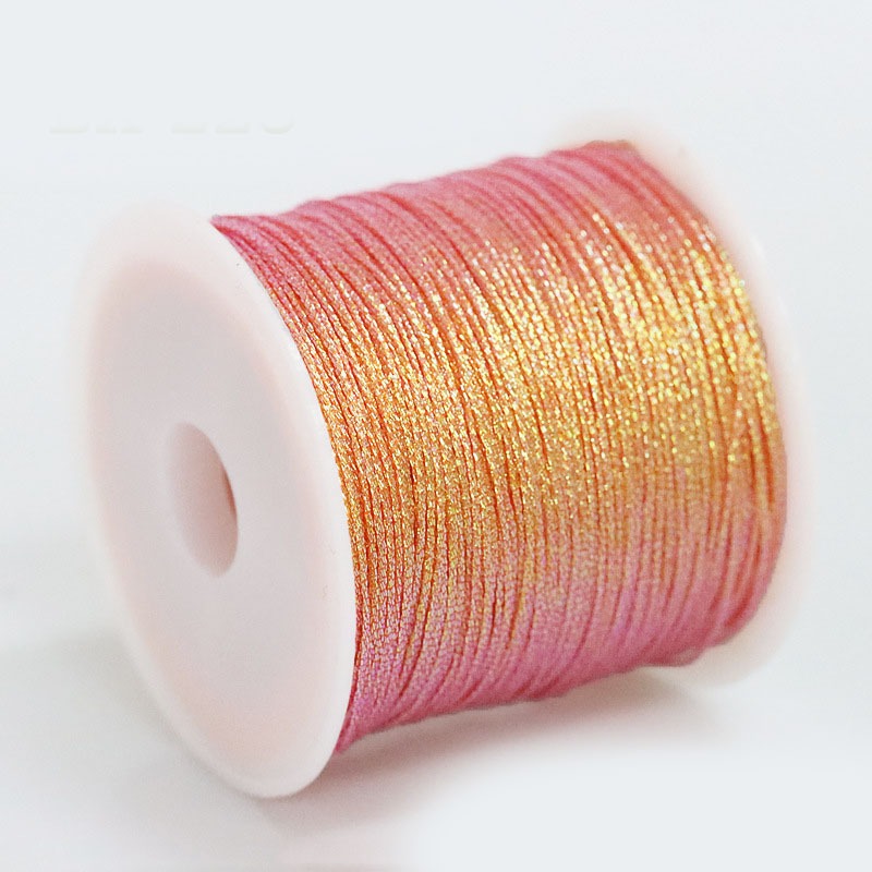 Jual 1 ROLL Shine String Tali Benang Metalik Metallic String - 6 HELAI ...