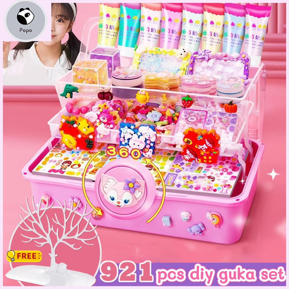 Jual [Hadiah Gratis] 921pcs DIY Guka Set DIY Gantungan Kunci Set Gooka ...