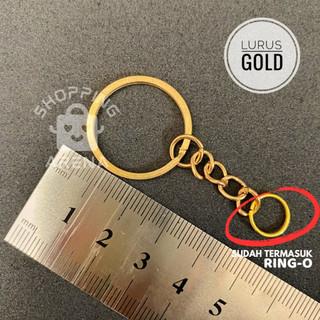 Jual Ring Gantungan Kunci Pengait Bandul Ganci Warna Silver Gold Bentuk ...