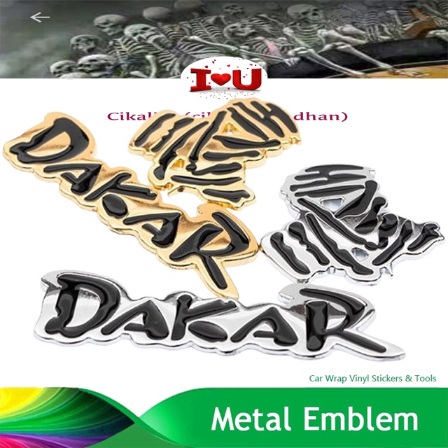 Jual Emblem Logam Dakar SUV Ralli off road | Shopee Indonesia