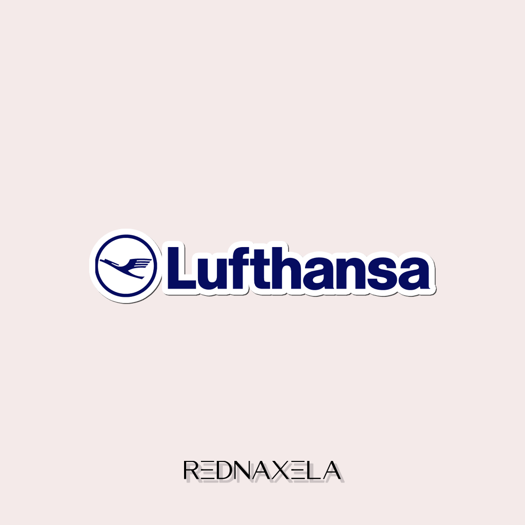 Jual Stiker Vinyl Lufthansa Airlines Stiker Koper Travel Die Cut ...