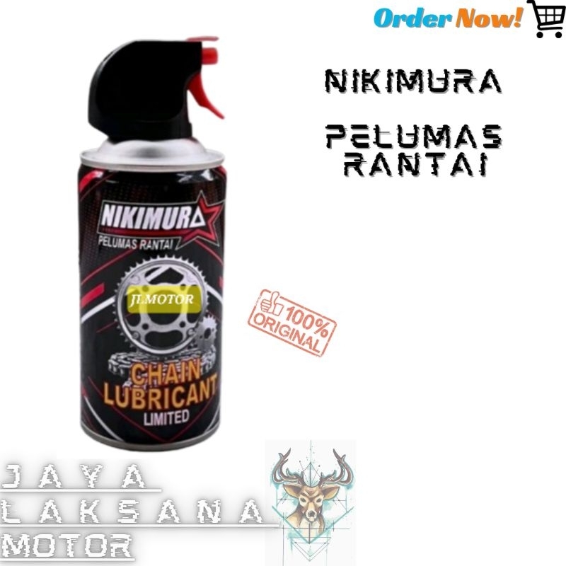 Jual NIKIMURA CHAIN LUBRICANT PELUMAS RANTE ORIGINAL UKURAN 300ML ...