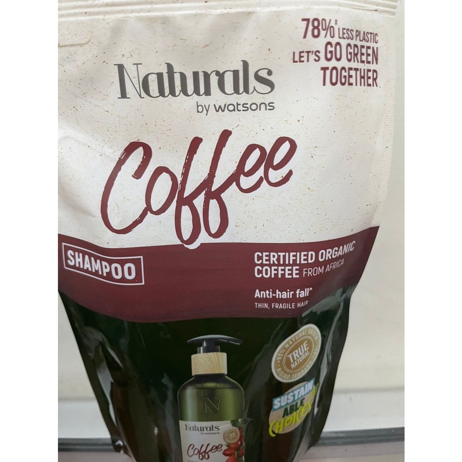 Jual REFILL SHAMPOO NBW WATSONS 450ML - coffee & tea tree | Shopee ...
