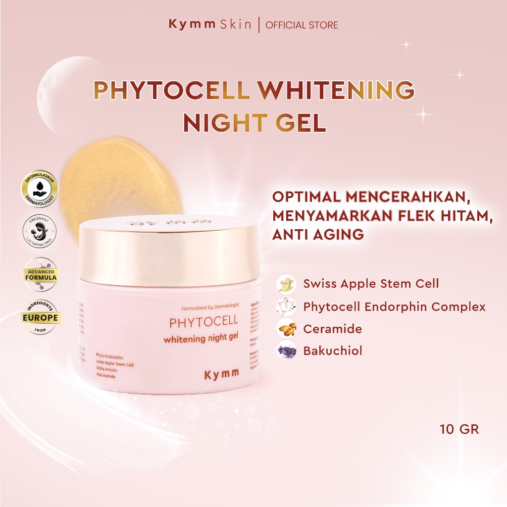 Jual KYMM SKIN Phytocell Series | Phytocell Whitening Night Gel with ...