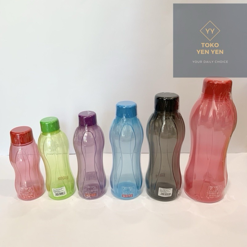 Jual Botol Minum Warna Bening Transparan 400 500 600 800 1000 1500 ml ...