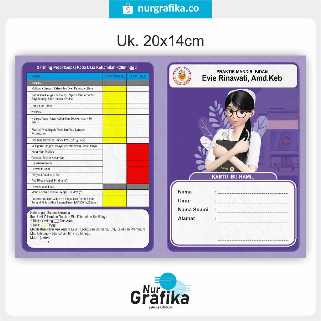 Jual Kartu Skrining ANC Bidan ( 1Pack isi 12pcs ) | Shopee Indonesia