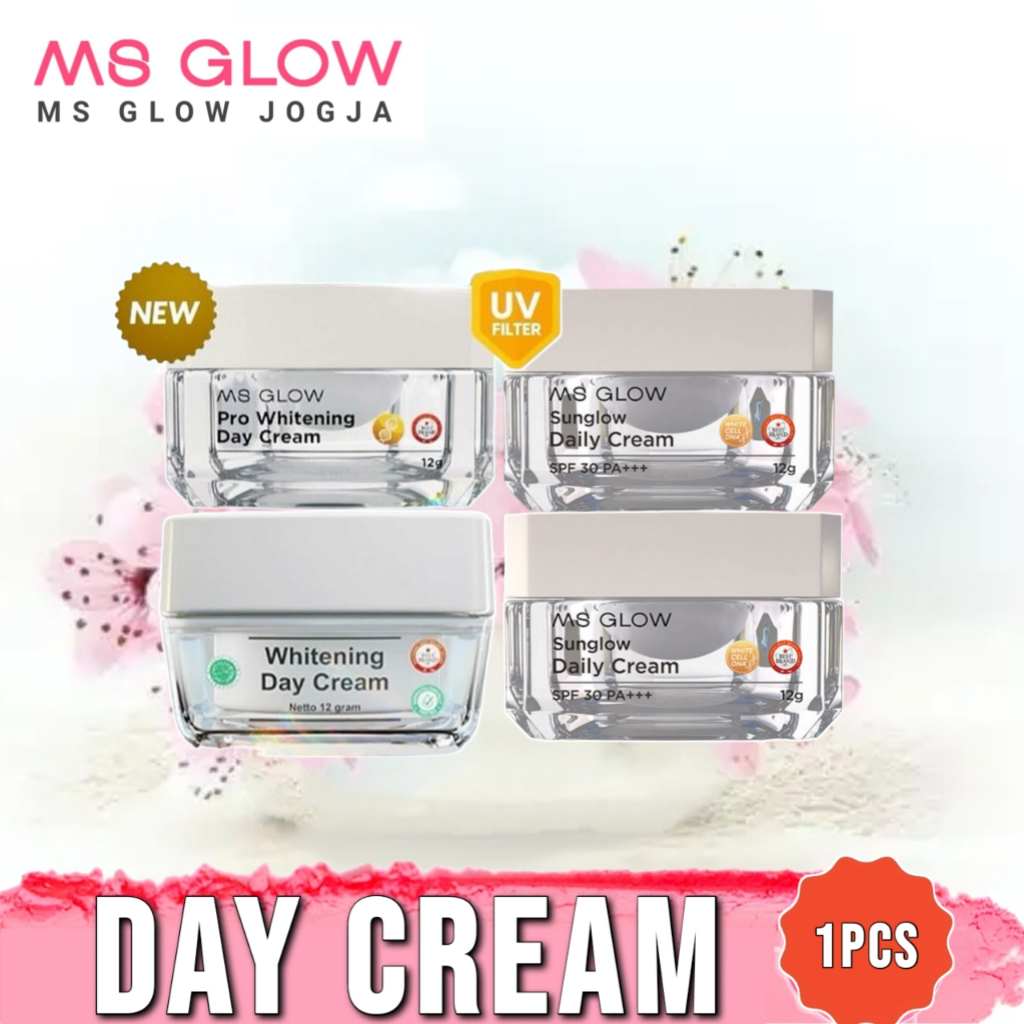 Jual Ms Glow Whitening Day Cream Original Resmi Jaminan Uang Kembali ...