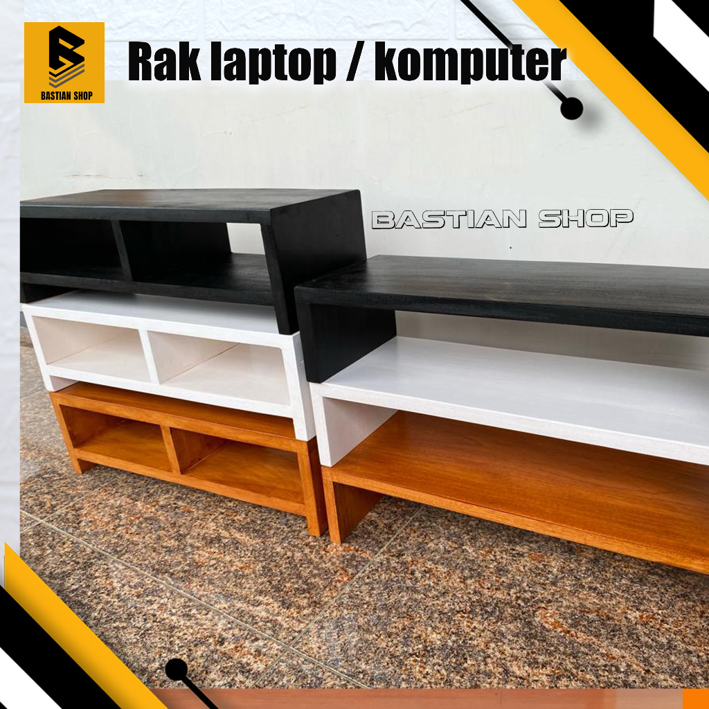 Jual Stand Monitor Rak Laptop Kayu Rak Buku dan Atk bahan kayu | Shopee ...