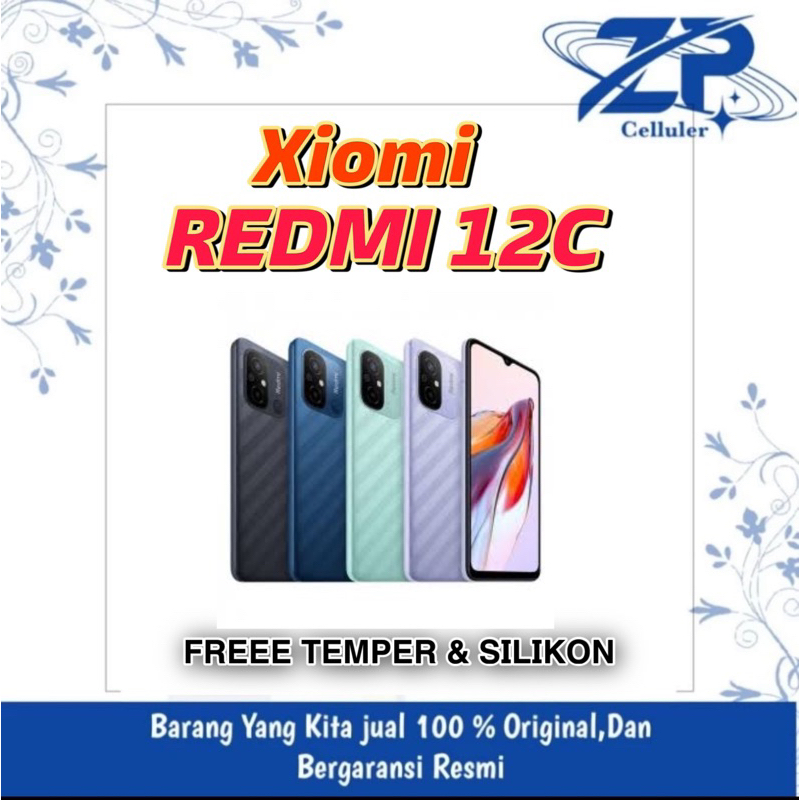 Jual Redmi 12c Ram 4gb/Rom 128gb garansi Resmi xiomi | Shopee Indonesia