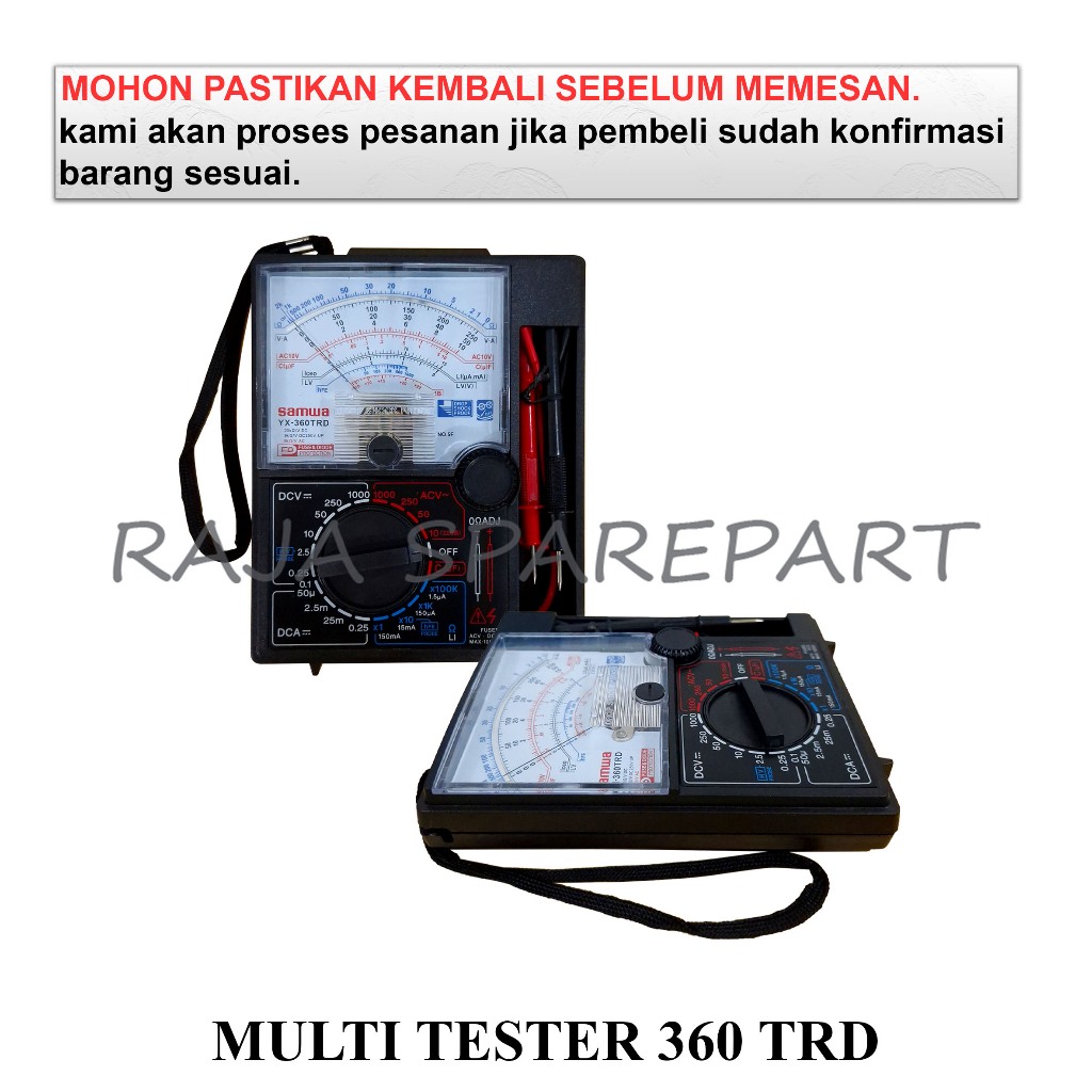 Jual MT360TRD DIGITAL MULTITESTER/MULTIMETER/AVOMETER DIGITAL/MULTI ...