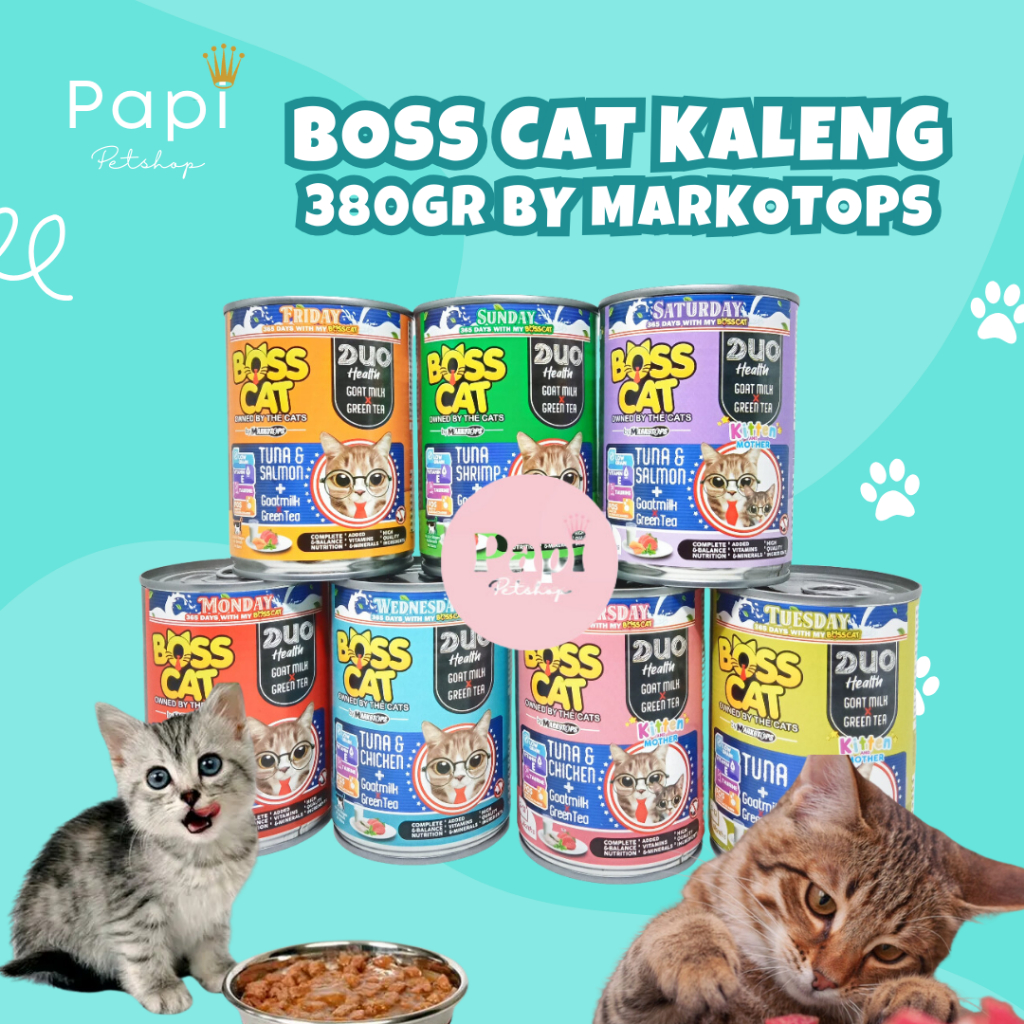 Jual BOSS CAT Markotops kaleng Makanan kucing Bosscat kaleng 380 gr Bos ...