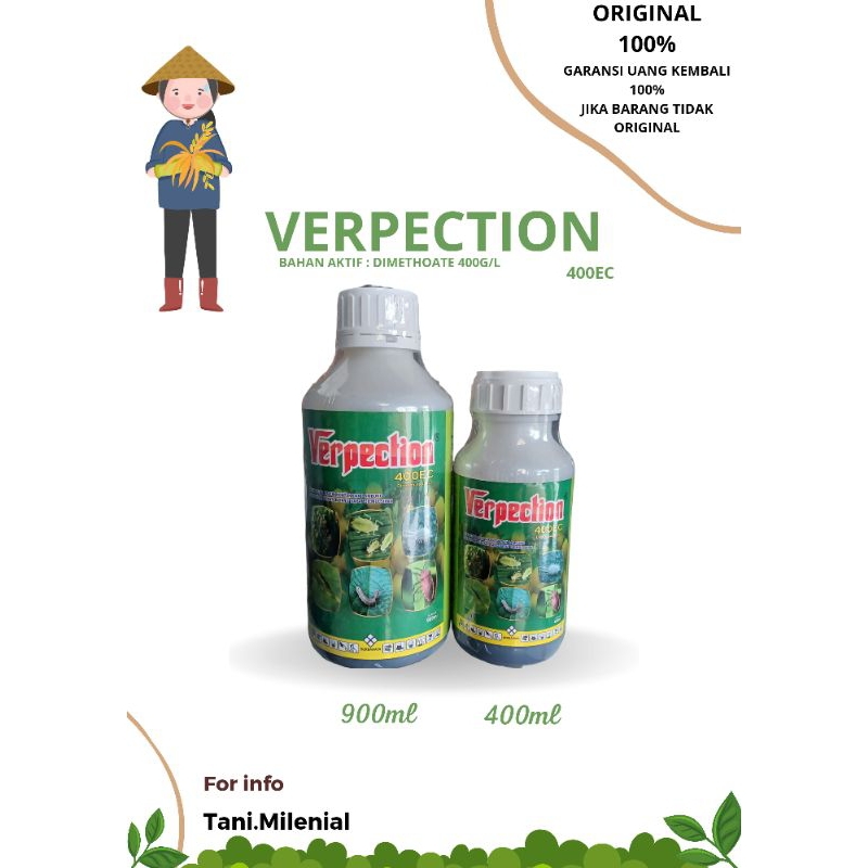 Jual VERPECTION 400EC / 400ML DAN 900ML/ bahan aktif dimethoate 400g/l ...