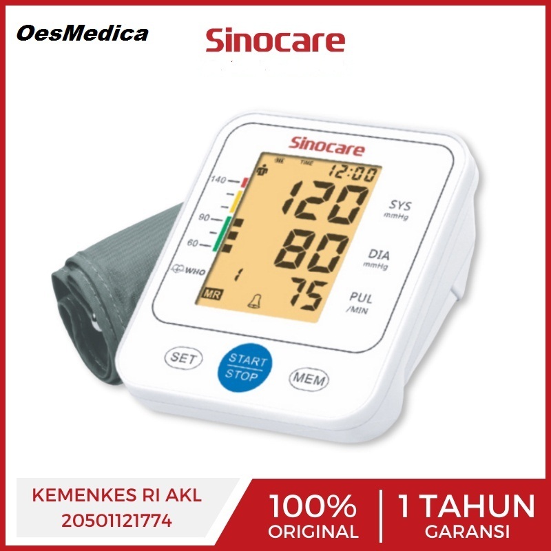 Jual Tensimeter Digital dengan Suara SINOCARE BSX516 Alat Cek Tensi ...