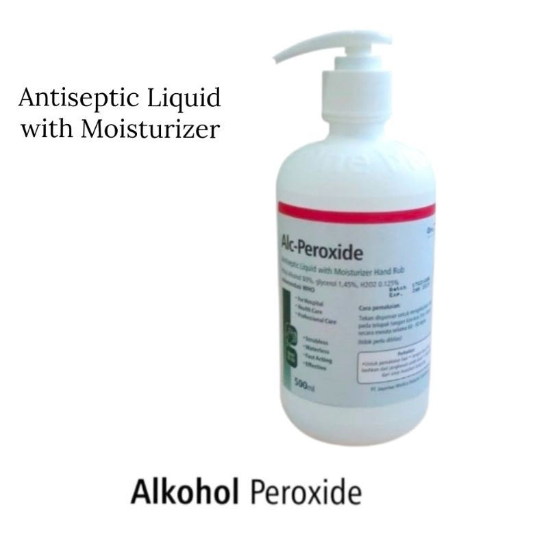 Jual ALKOHOL PEROXIDE BOTOL DAN DISPENSER 500ML | Shopee Indonesia