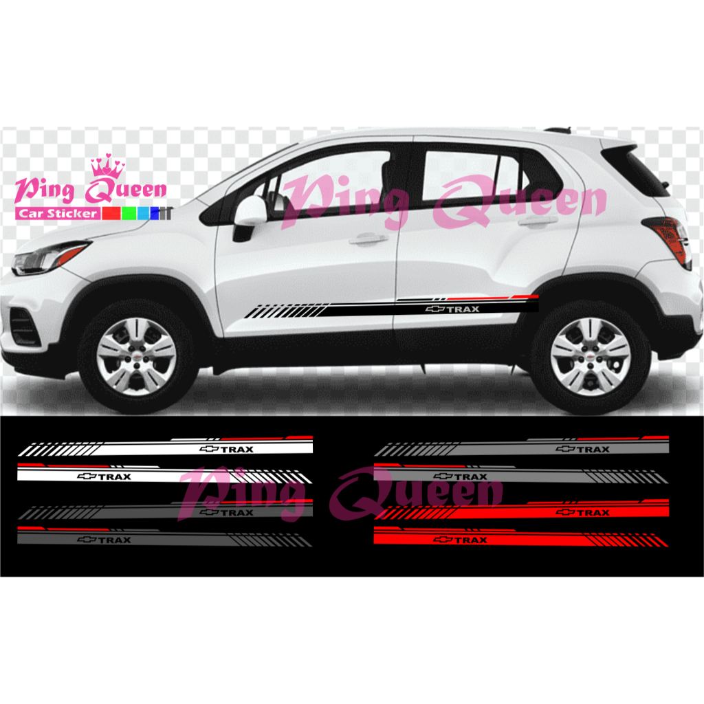 Jual Sticker stiker mobil Trax striping sticker list mobil Chevrolet ...