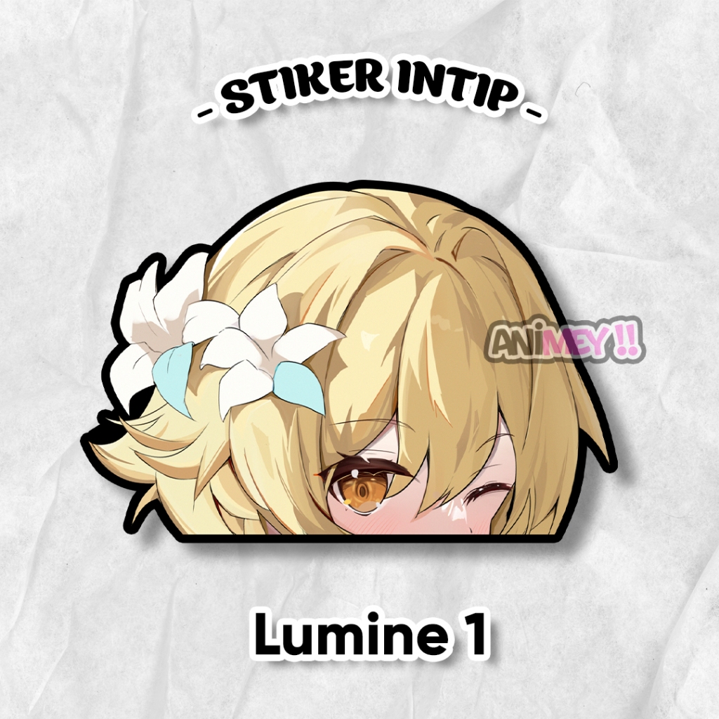 Jual Stiker Intip Lumine Genshin Impact / Sticker Anime Waterproof ...