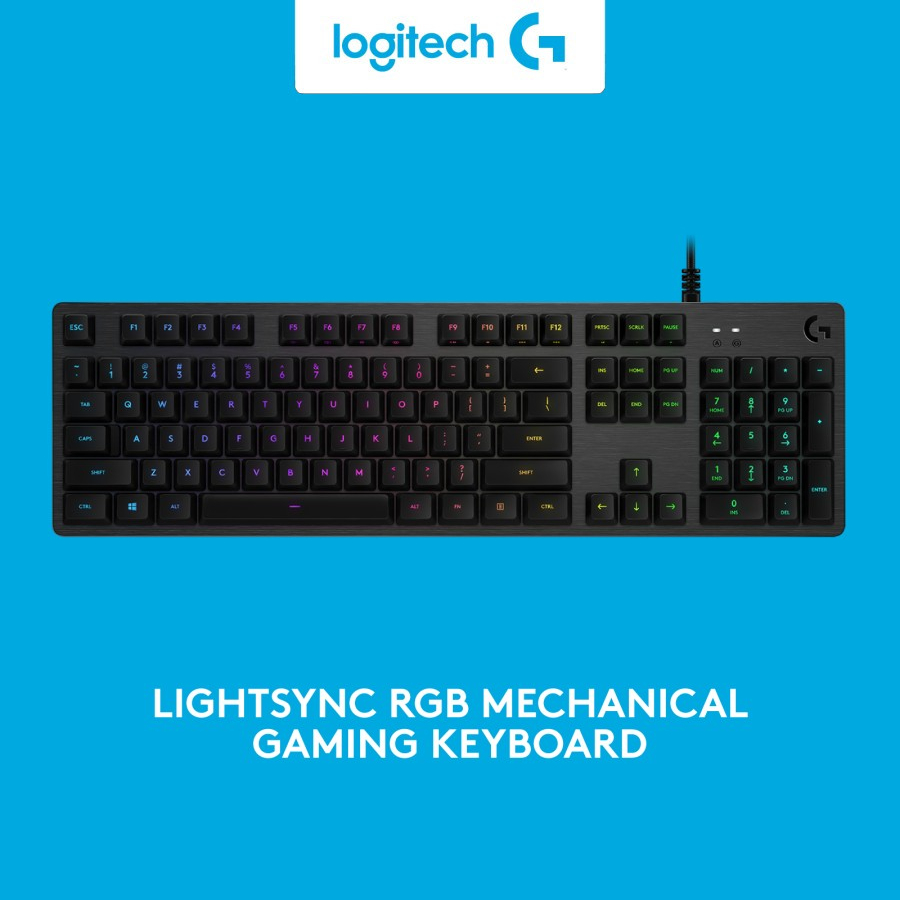 Jual Logitech G512 Keyboard Gaming Mechanical RGB Lighting USB Wired ...