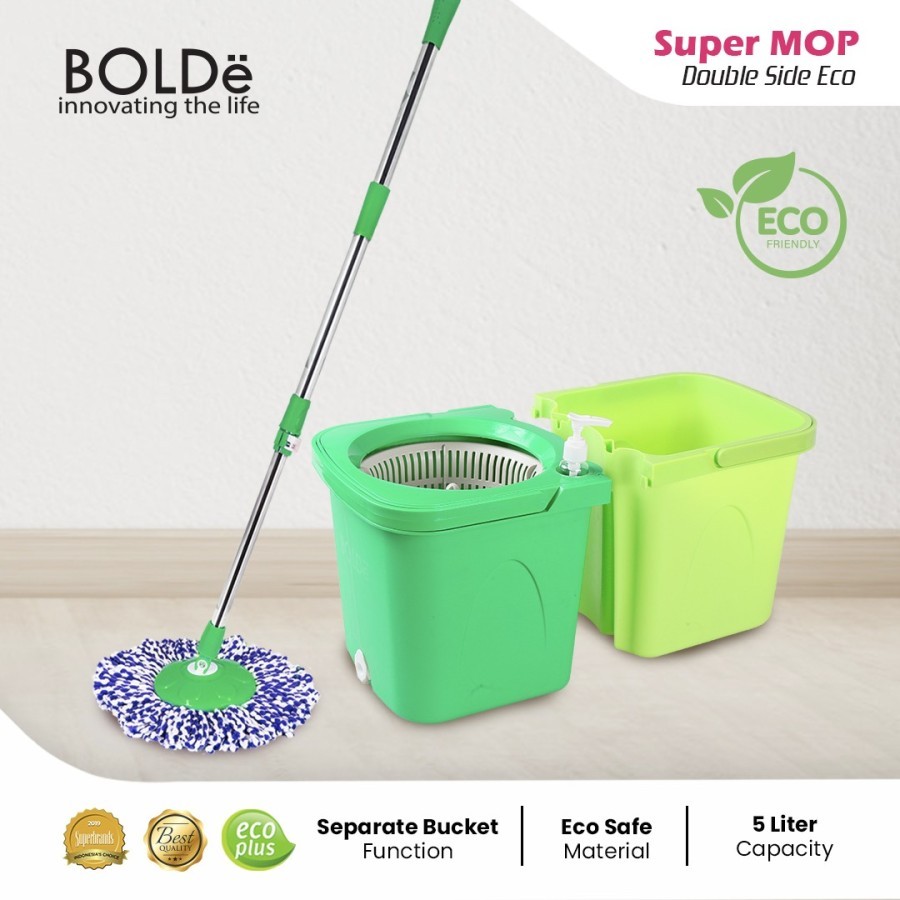 Jual BOLDe Alat Pel Lantai 2 Sisi Super MOP Double Side Eco 5 Liter ...