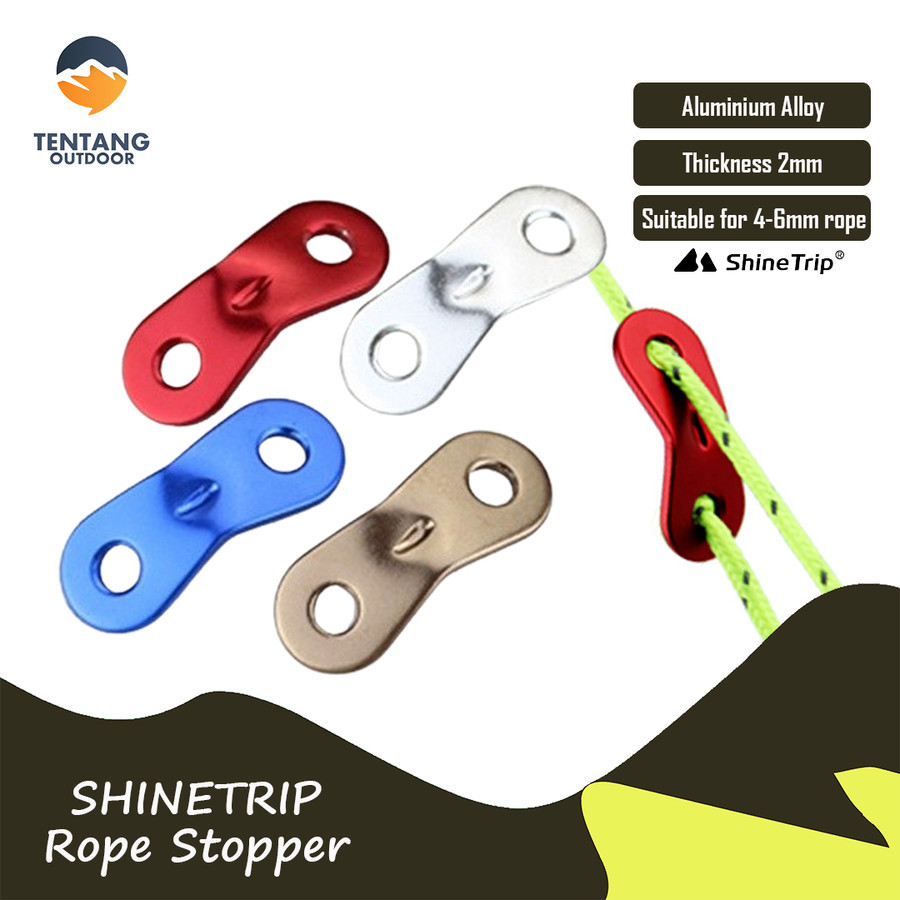 Jual SHINETRIP Rope Stopper Aluminium Alloy Awning Rope Buckle ...