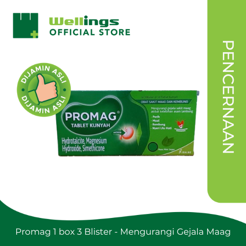 Jual Promag 1 box 3 Blister - Mengurangi Gejala Maag | Shopee Indonesia