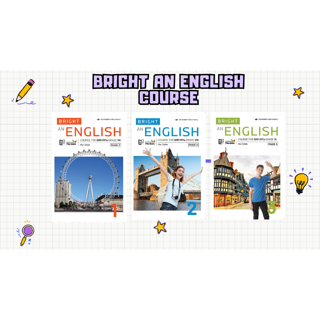 Jual BRIGHT AN ENGLISH COURSE FOR SMP/MTS KURIKULUM MERDEKA ERLANGGA | Shopee Indonesia