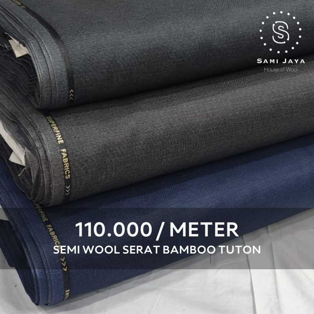 Jual Kain Bahan Jas & Celana Wedding LCB Semi Wool Serat Bamboo Tuton ...