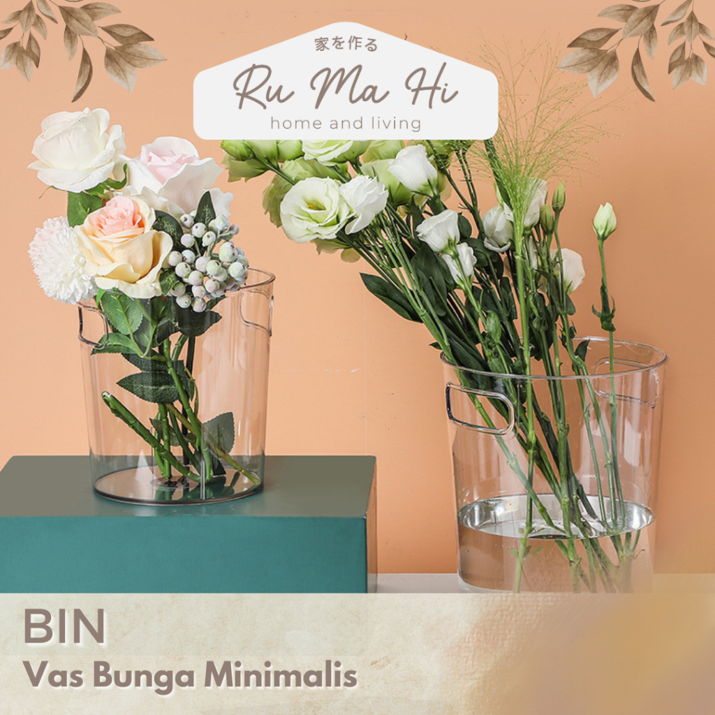 Jual RUMAHI -BIN Vas Bunga Minimalis Pot Bunga Tanaman Estetis Ember ...