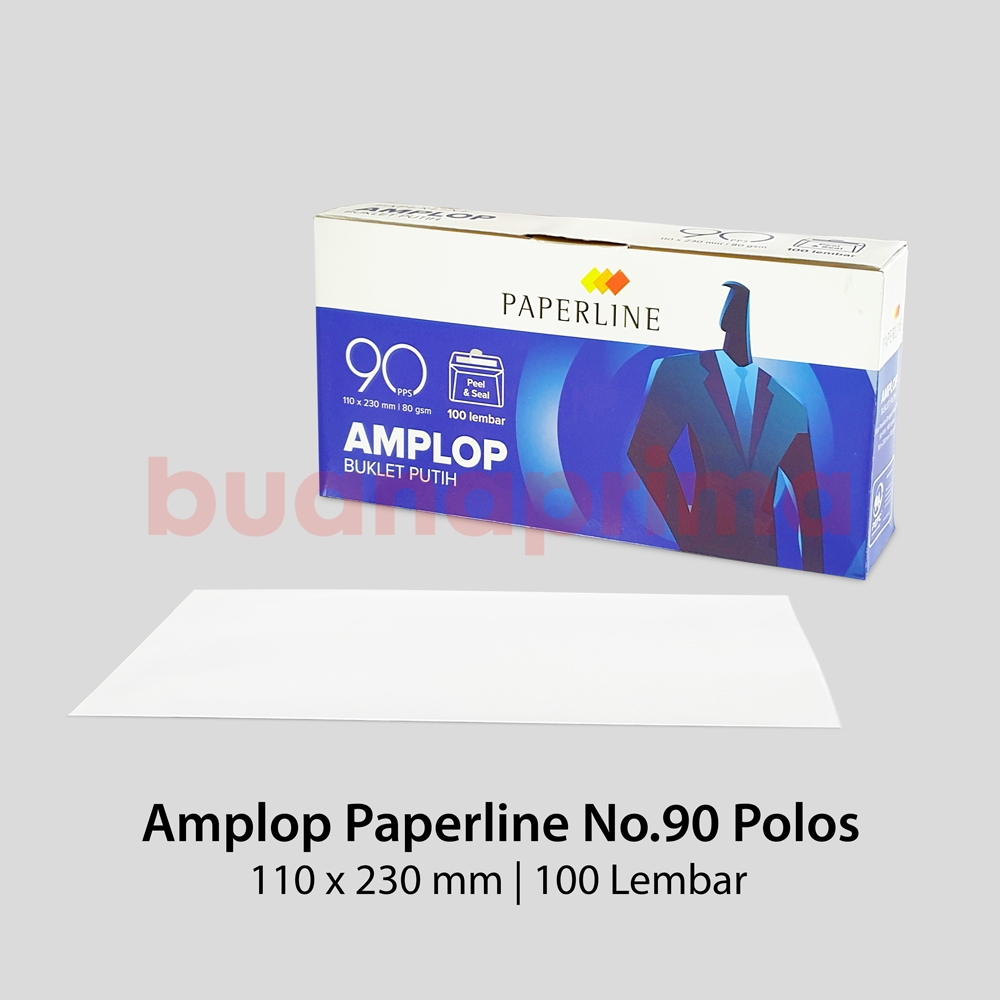 Jual Amplop Paperline no 90 isi 100 Lembar Pendek 110 x 230 mm Polos Pakai Lem Perekat | Shopee ...