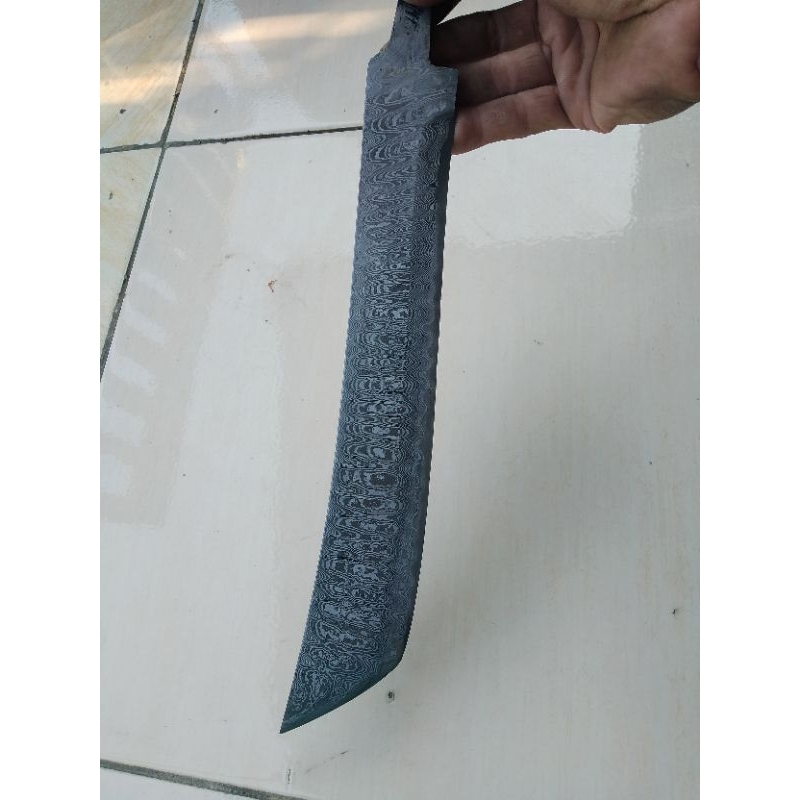 Jual bilah bleng pamor damscus asli tempa dan lipatan. | Shopee Indonesia