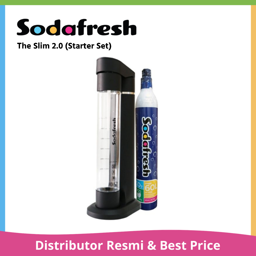 Jual Sodafresh Official - Soda Maker - The Slim 2.0 Starter Set ...