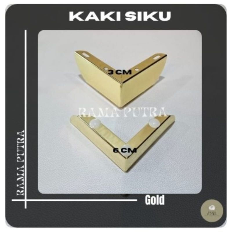 Jual Kaki Sofa Gold Model Siku / Kaki Sofa Emas Siku/Sofa Leg Besi ...