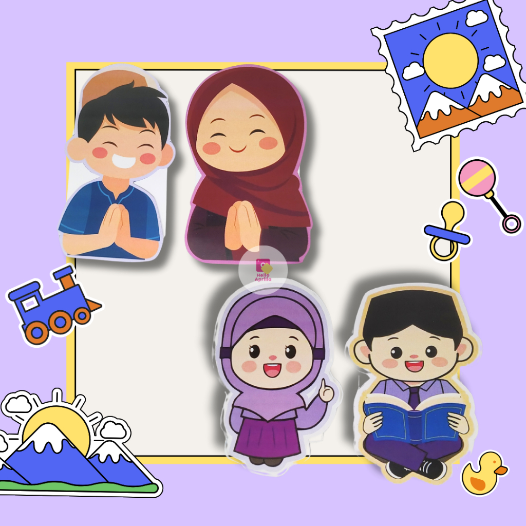 Jual Amplop Lebaran 3D Series Karakter Kartun Muslim Muslimah Viral ...