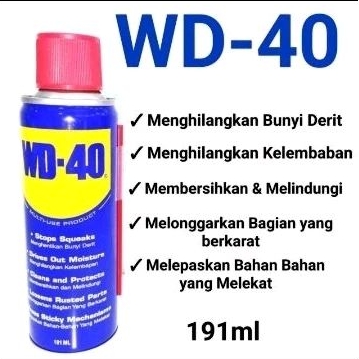 Jual Pelumas Anti Karat WD 40 || WD40 191ml | Shopee Indonesia