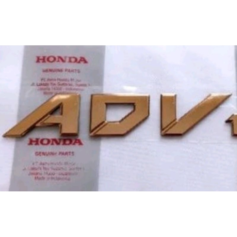Jual Emblem ADV HURUF (ADV) ROSE GOLD original emblem honda adv 2021 ...
