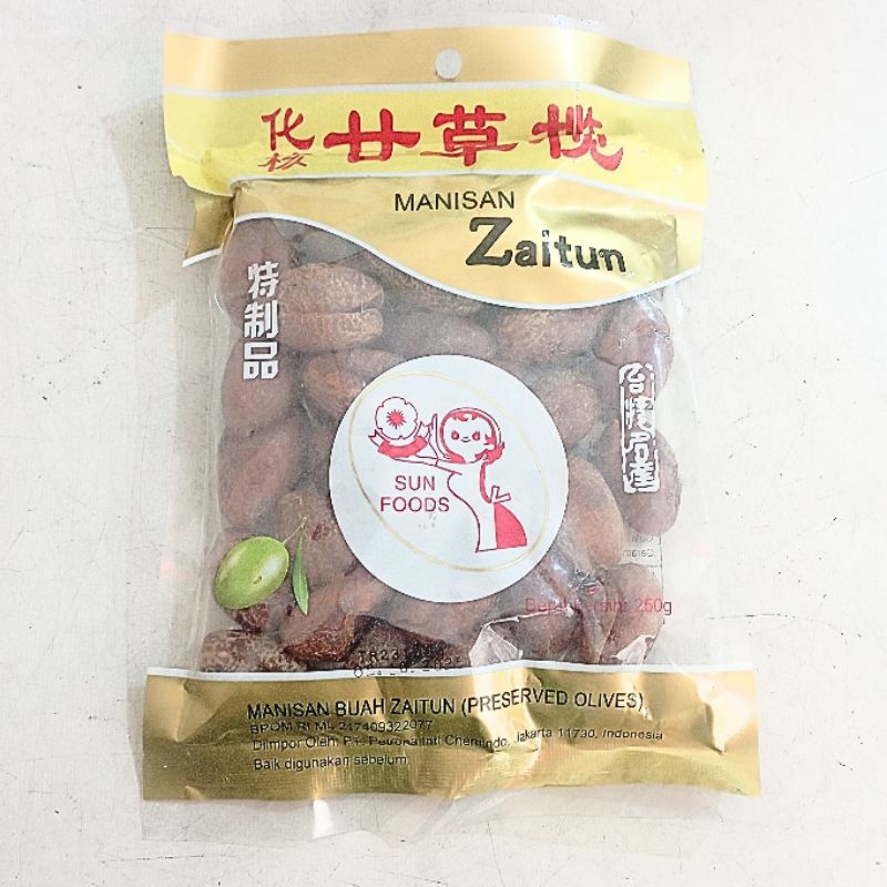 Jual Manisan Buah Zaitun ( Preserved Olives ) merek SUN FOODS berat 250 ...