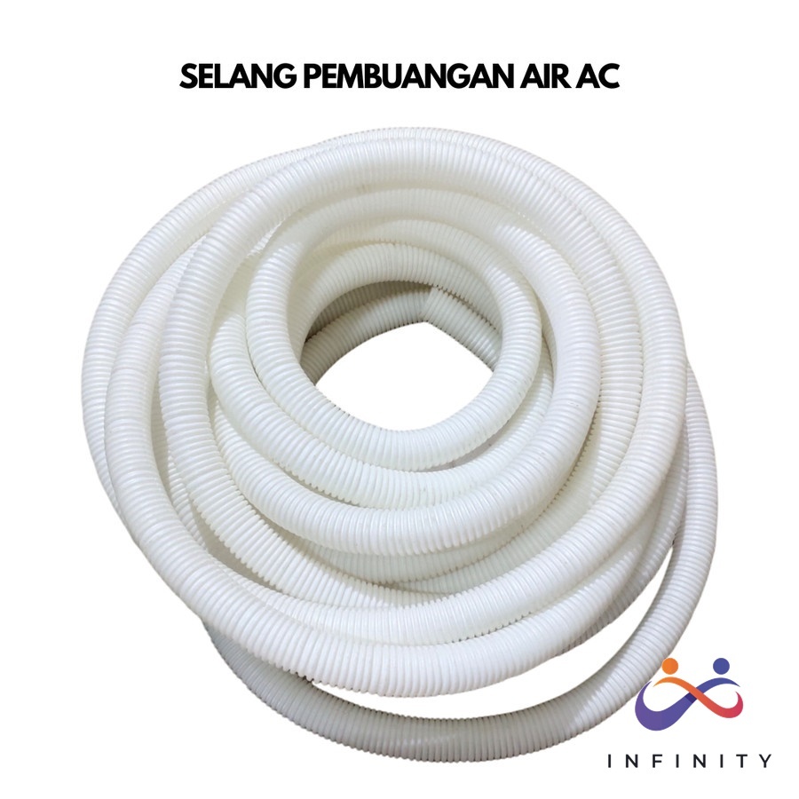 Jual 10 Meter Selang Ac Putih Figo 3/4" Inch Selang Fleksibel ...